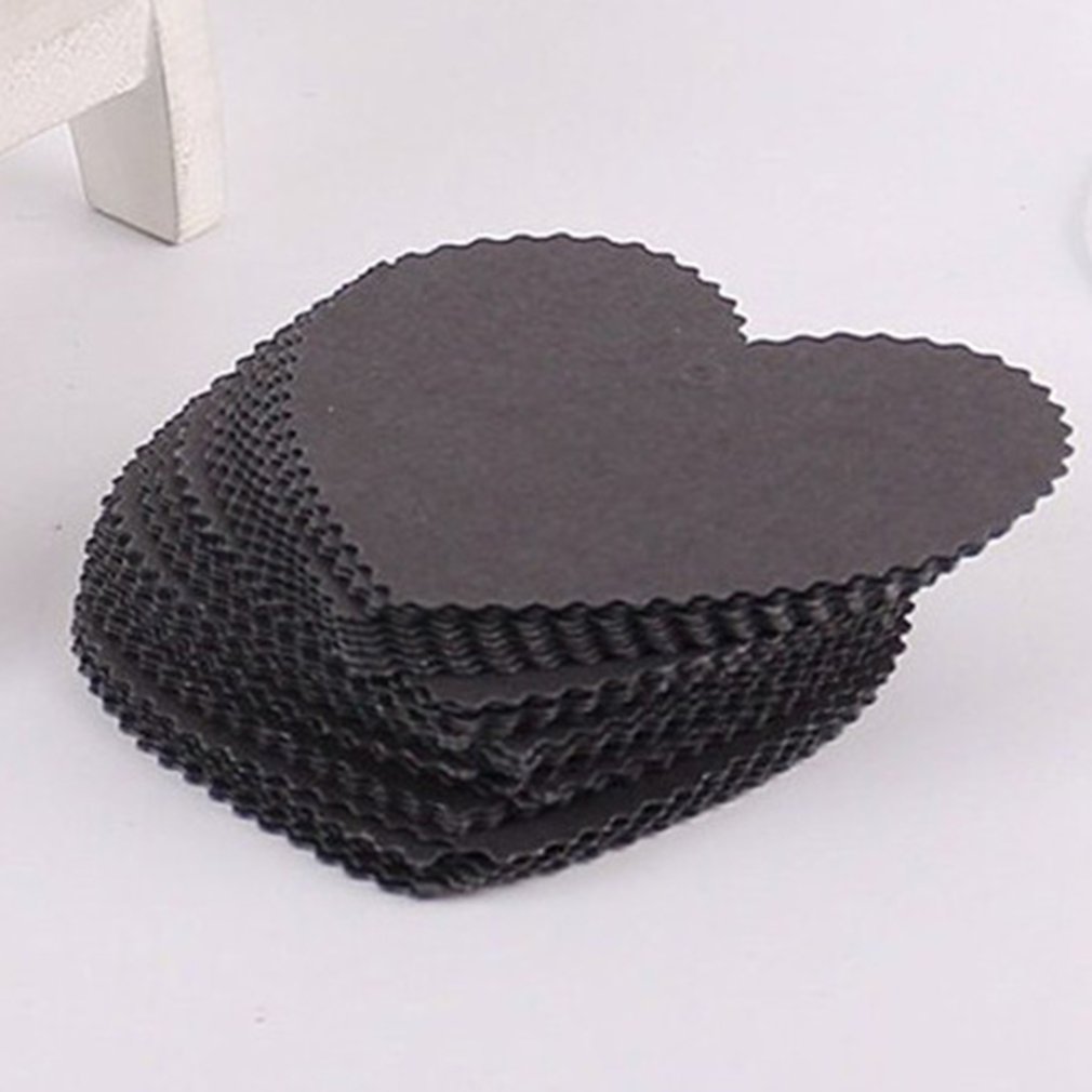 50pcs Kraft Paper Heart-shaped Small Label Diy Jew... – Grandado