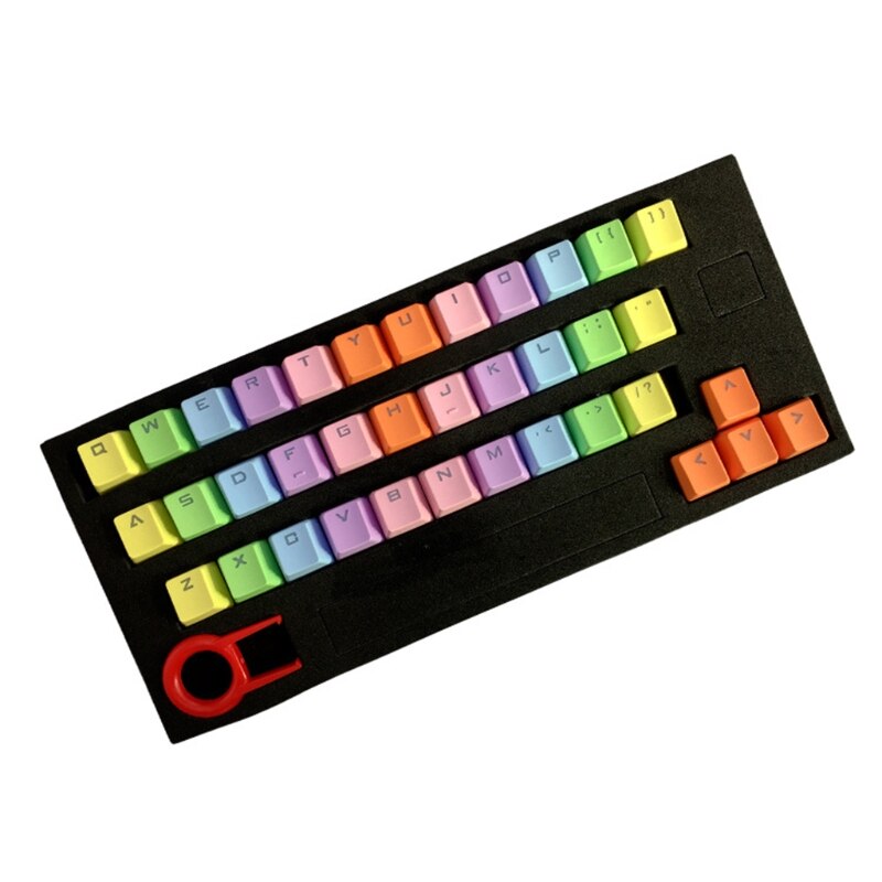 37Keys Doubleshot Rainbow Gradient Keycaps PBT OEM... – Grandado