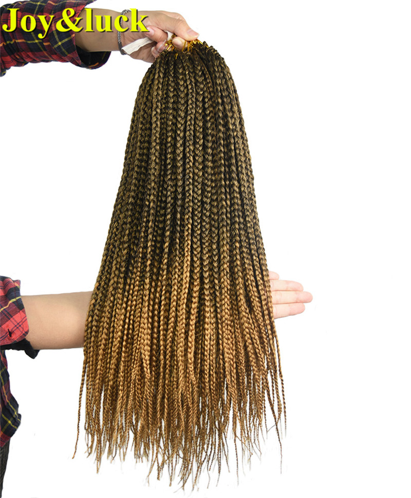 Joy&luck 22 inch Long Box Braids Synthetic Crochet... – Vicedeal