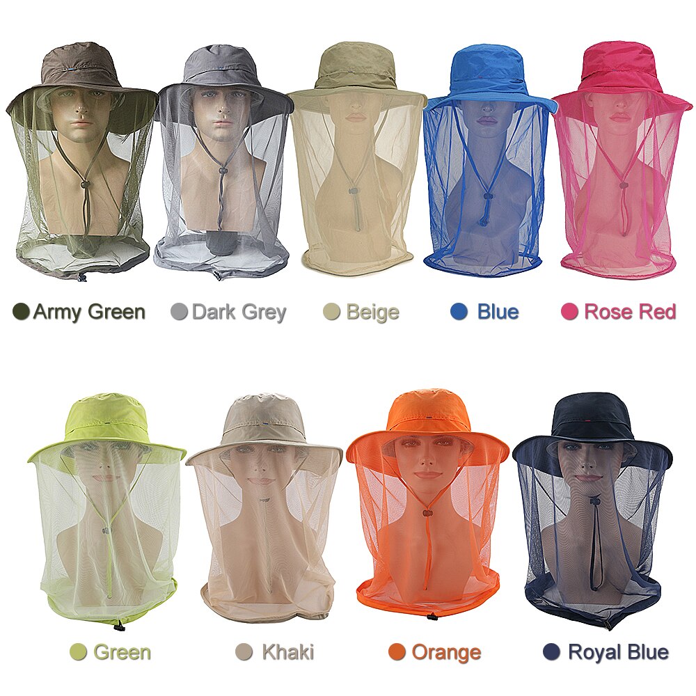 Outdoor Vissen Hoed Anti-muggen Masker Hat met Hea... – Grandado