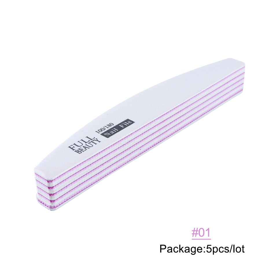 5 stks/partij Nagelvijlen 100/180 Buffing Schuurpa... – Grandado