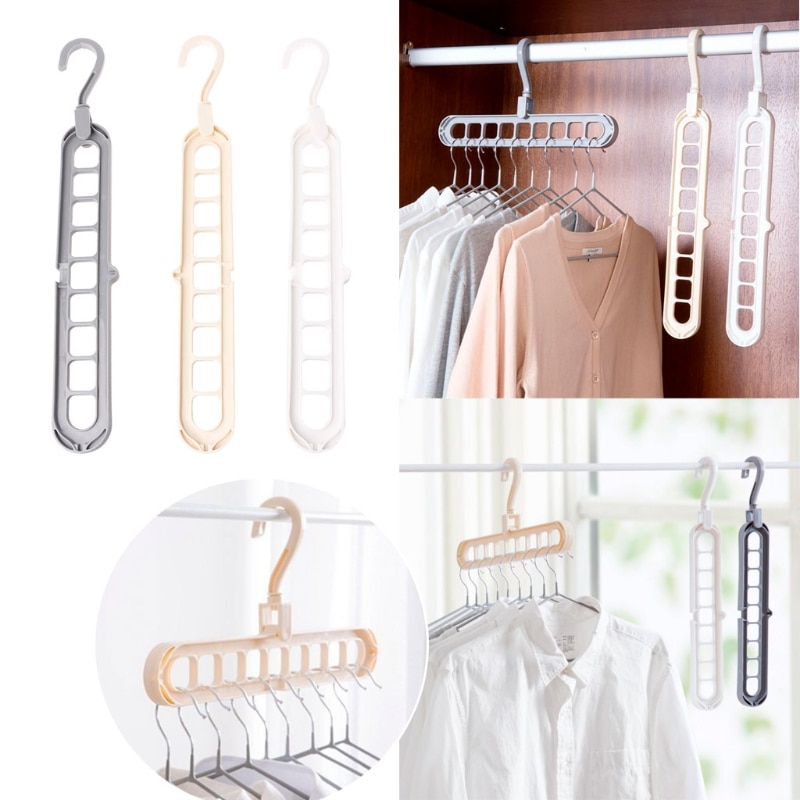 3D Space Saving Magic Clothes Hanger With Hook Cab... – Grandado