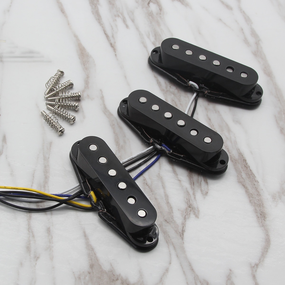 FLEOR 1 Set Staggered Alnico 5 Guitar Pickup Singl... – Grandado