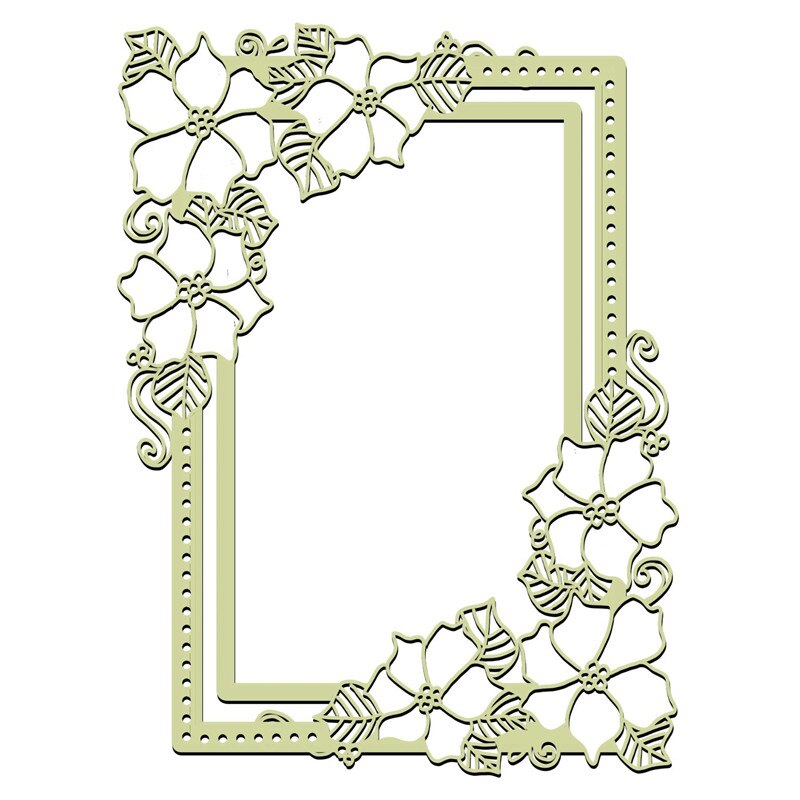 Lace Corner Frame Dies Flower Metal Cutting Dies f... – Vicedeal
