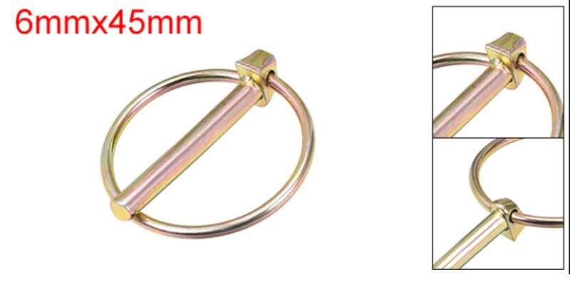 1 Pack Linch Pin Met Ring 6X45Mm 8X45Mm 10X45Mm Tr... – Vicedeal
