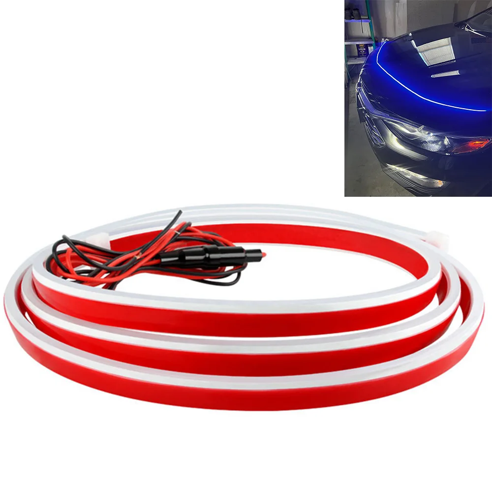 Flexible Car Hood Light Strip Scan Starting DRL Da... – Grandado