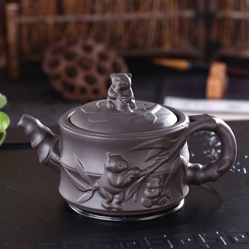 350ml Teapot Chinese Porcelain Panda eats bamboo T... – Vicedeal