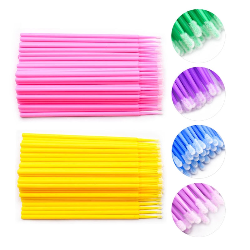 Kleurrijke Wegwerp Microbrush Wimpers Uitbreiding ... – Vicedeal