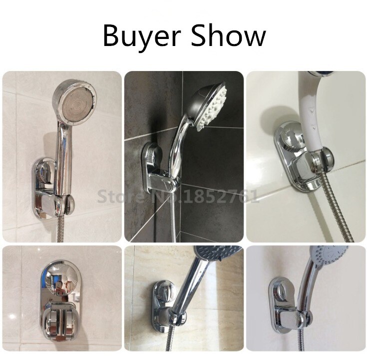 Abs krom bad justerbar dusjhodeholder sterk sugeko... – Grandado