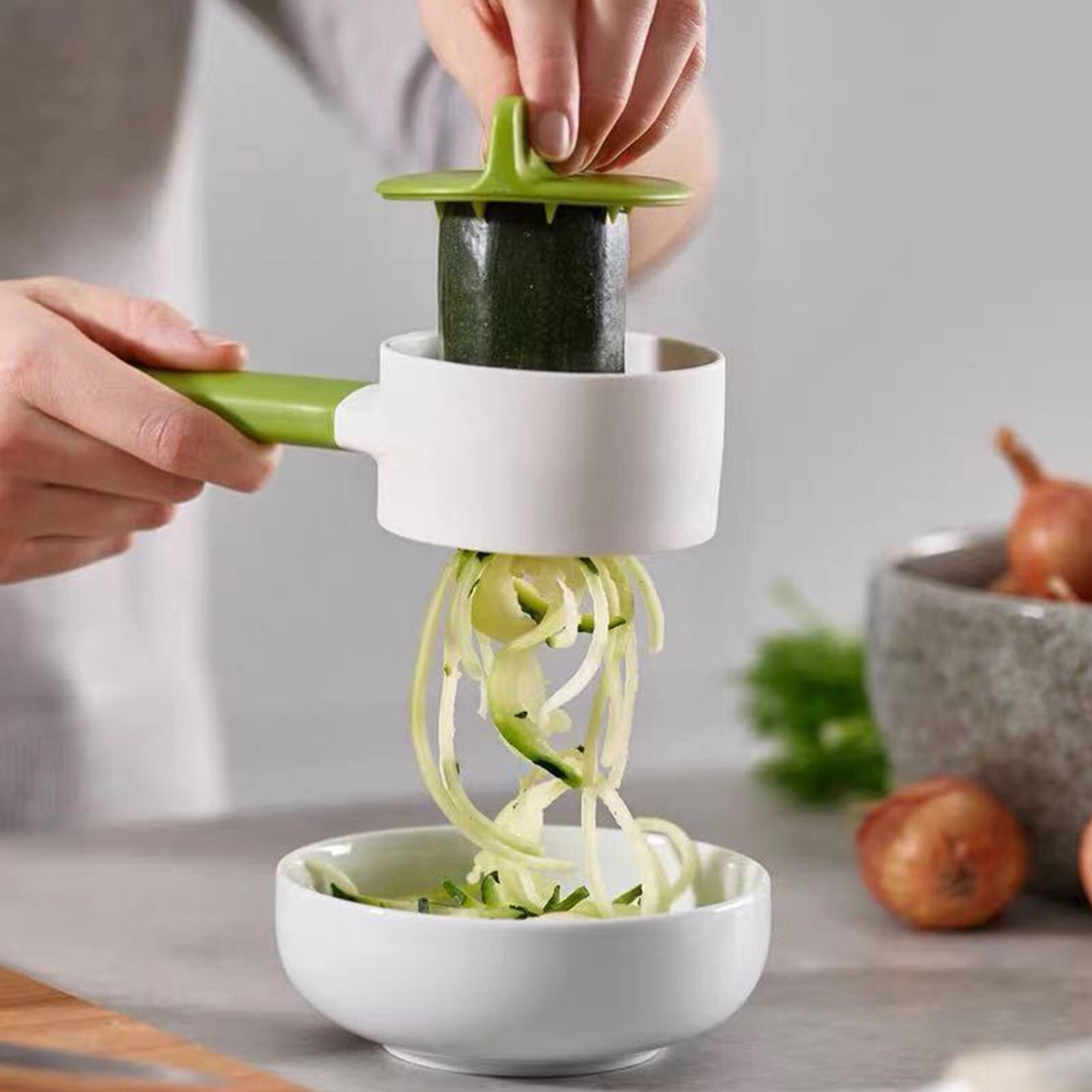 Vegetable Spiralizer Handheld Zoodler Zucchini Noo... – Grandado