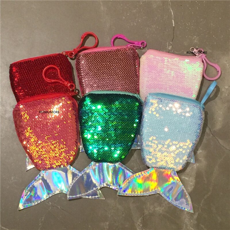 1x color random, Girl's Plush Purse , fish key hoo... – Vicedeal