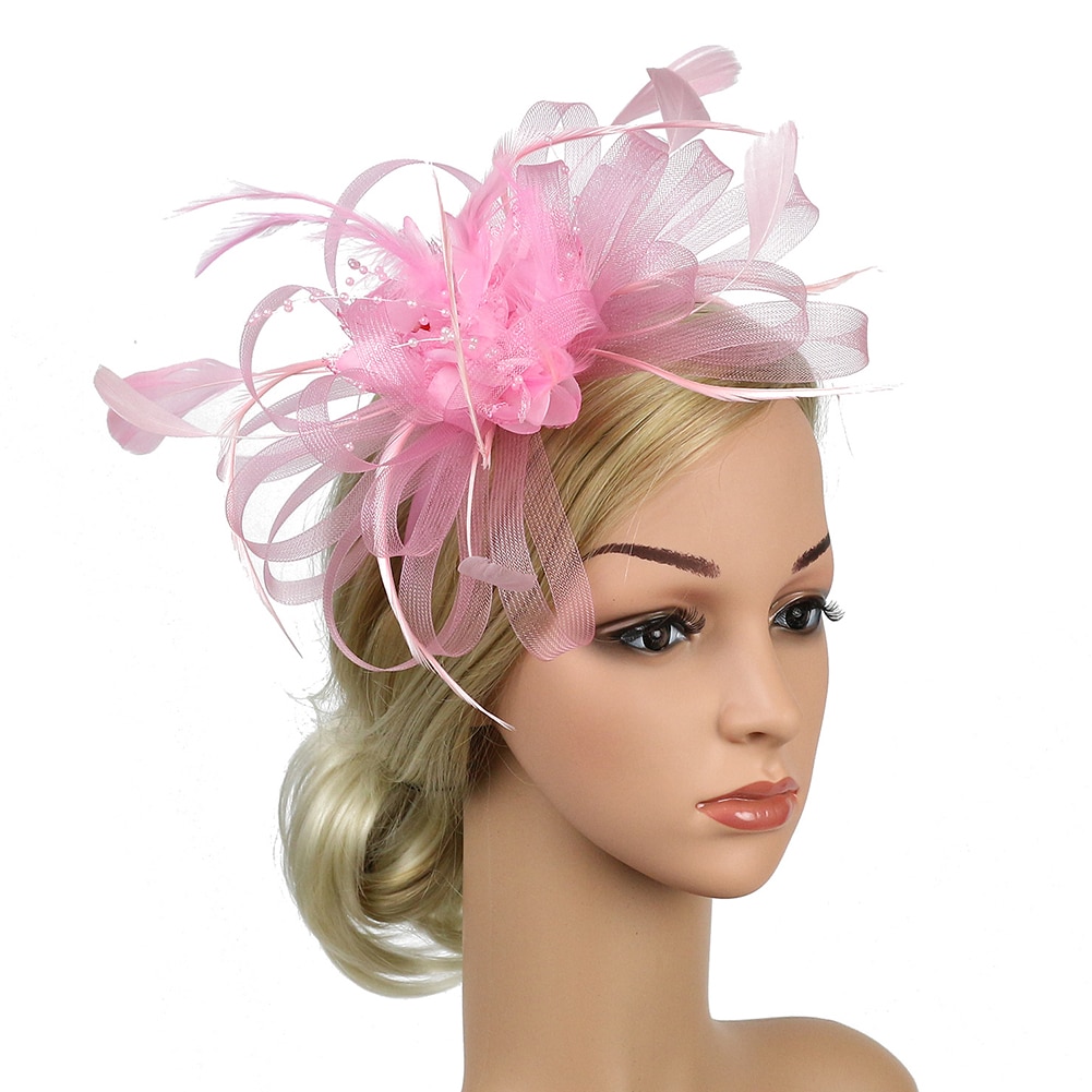 Cocktail Church Feather Mesh Hair Accessory Derby ... – Vicedeal