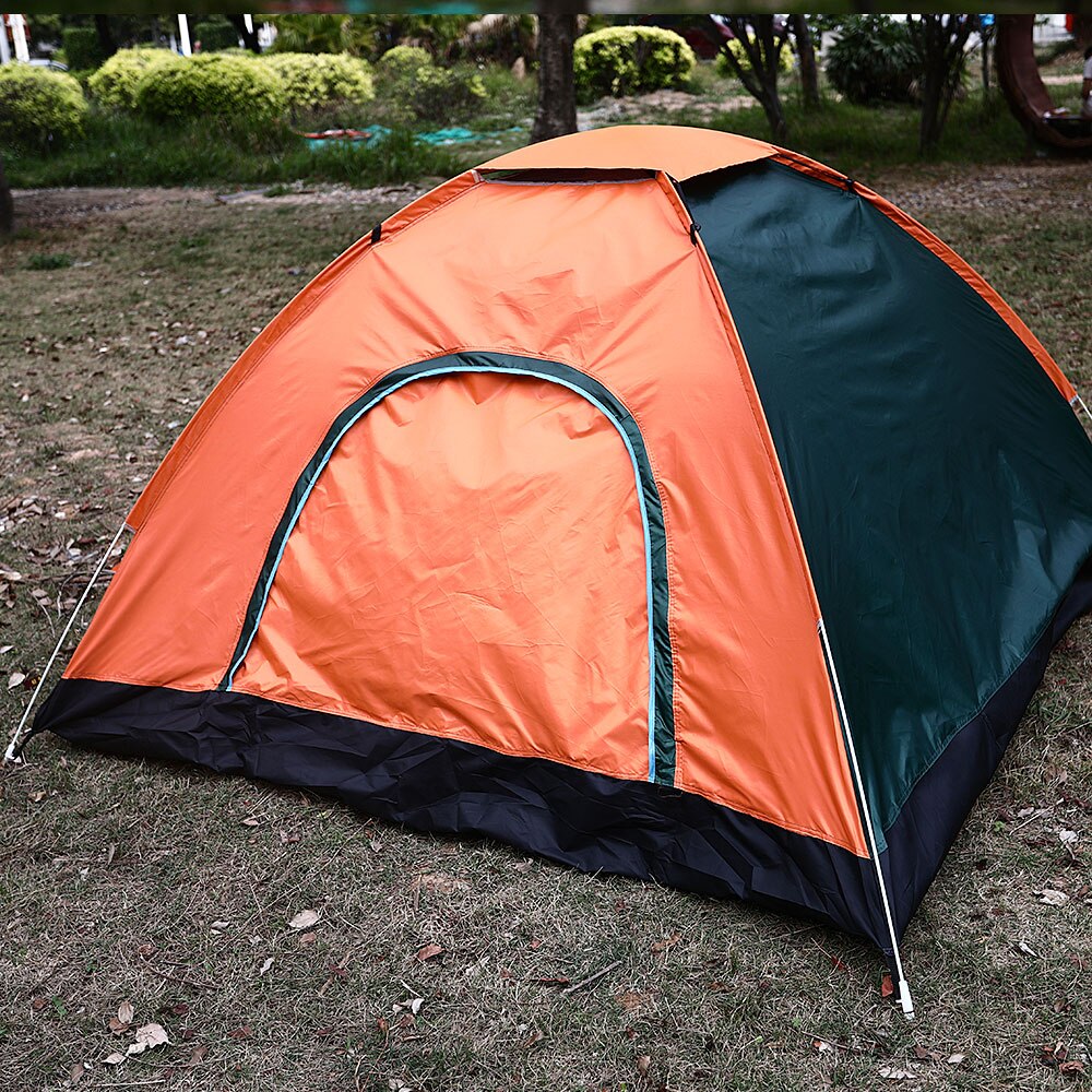 2-4 Person Orange Pop up Automatic Tent Instant Ca... – Grandado