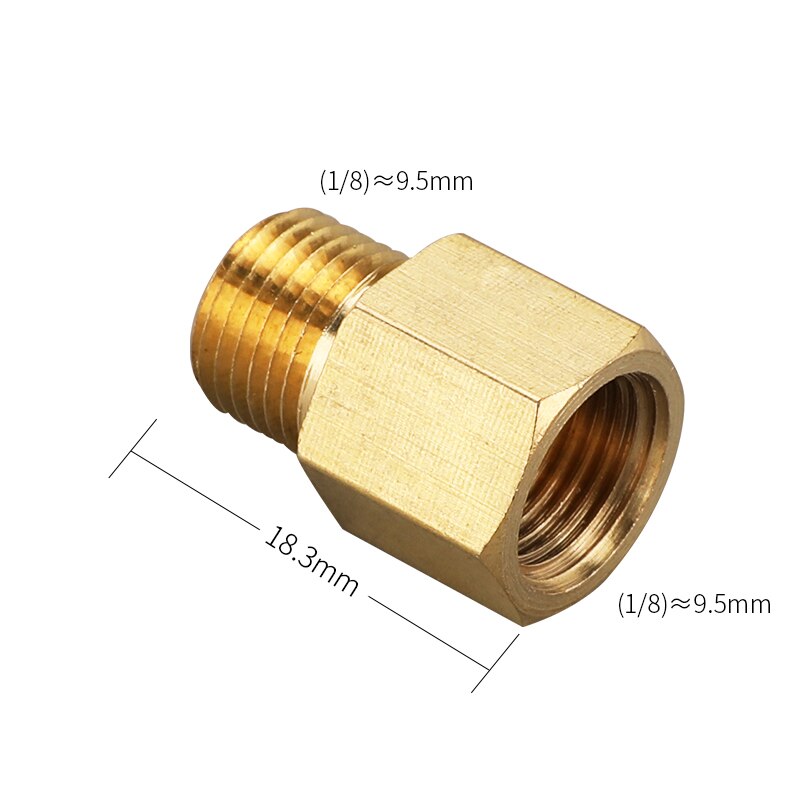 1/8 "1/4" 3/8 "1/2" Man-vrouw Draad Messing Pijp C... – Grandado