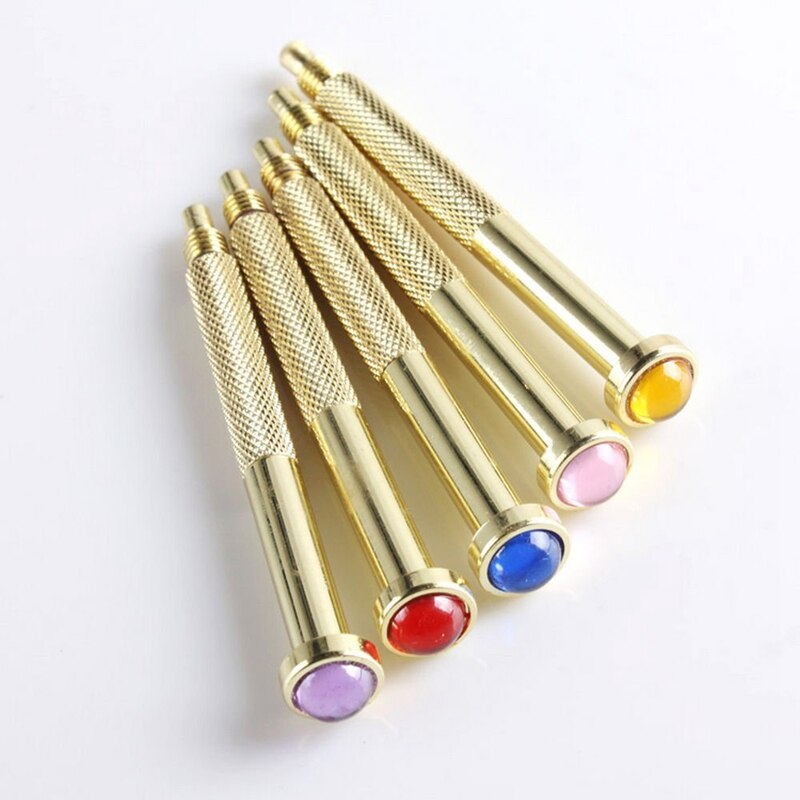 1pc DIY gold Corner hand drill piercing Nail Art Gel UV Acrylic Tips ...