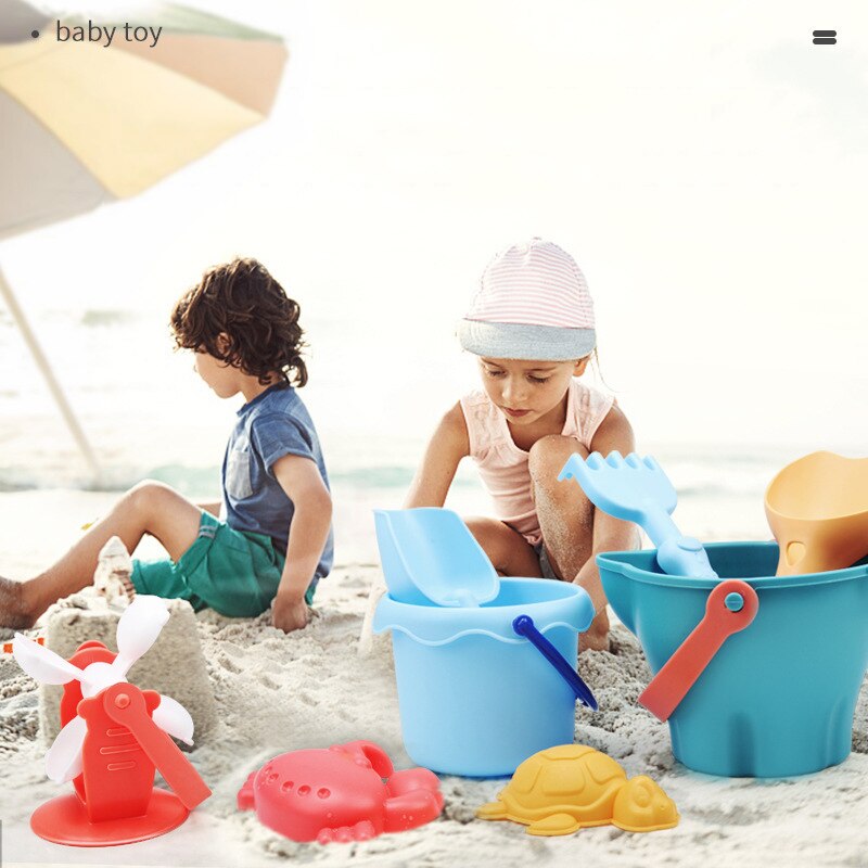 Outing Color Baby Sand Beach Shower Bath Toy Set B... – Grandado