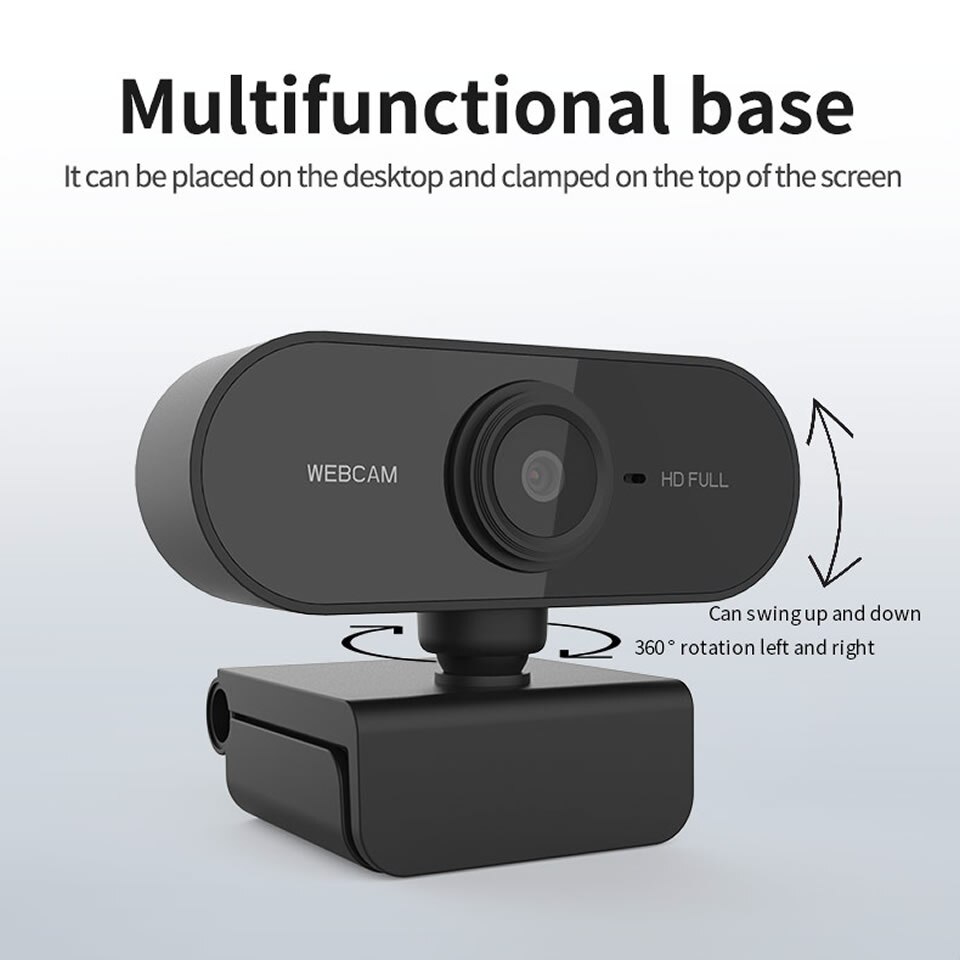 Full HD 1080P Webcam Computer PC Web Camera with M... – Grandado
