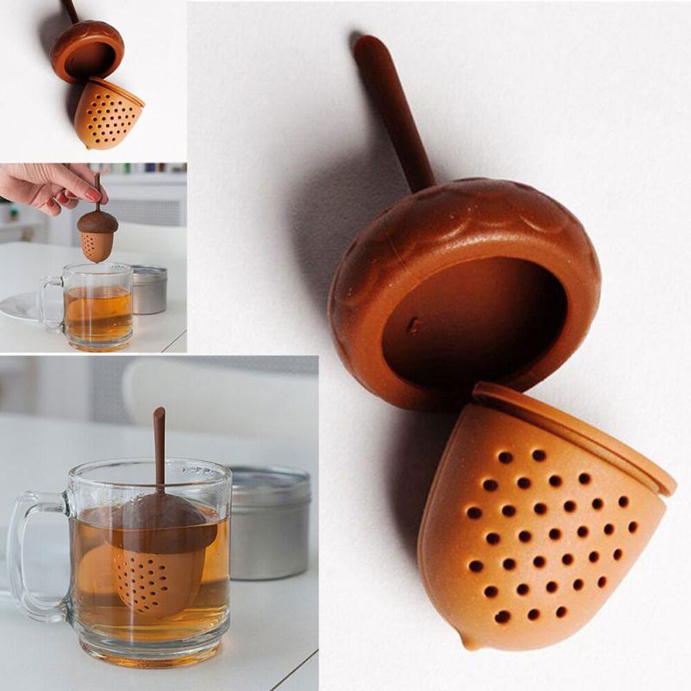 Silicone Squirrel Acorn Shape Tea Infuser Loose Pi... – Grandado