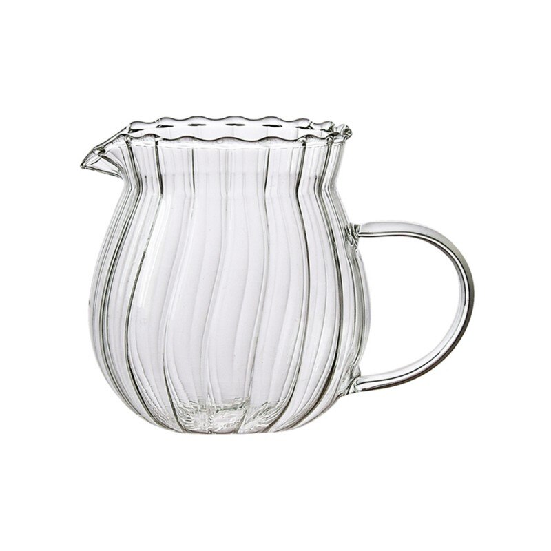 Stripe Cafe Drinkware Milk Jug Glass Cup Heat-resi... – Vicedeal