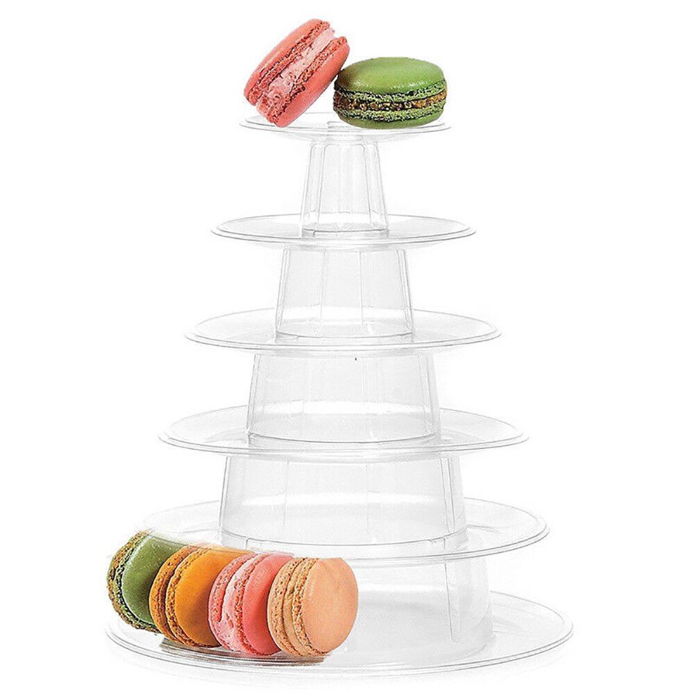 6 Tiers Round Macaron Tower Cake Stand Macaron Dis... – Grandado