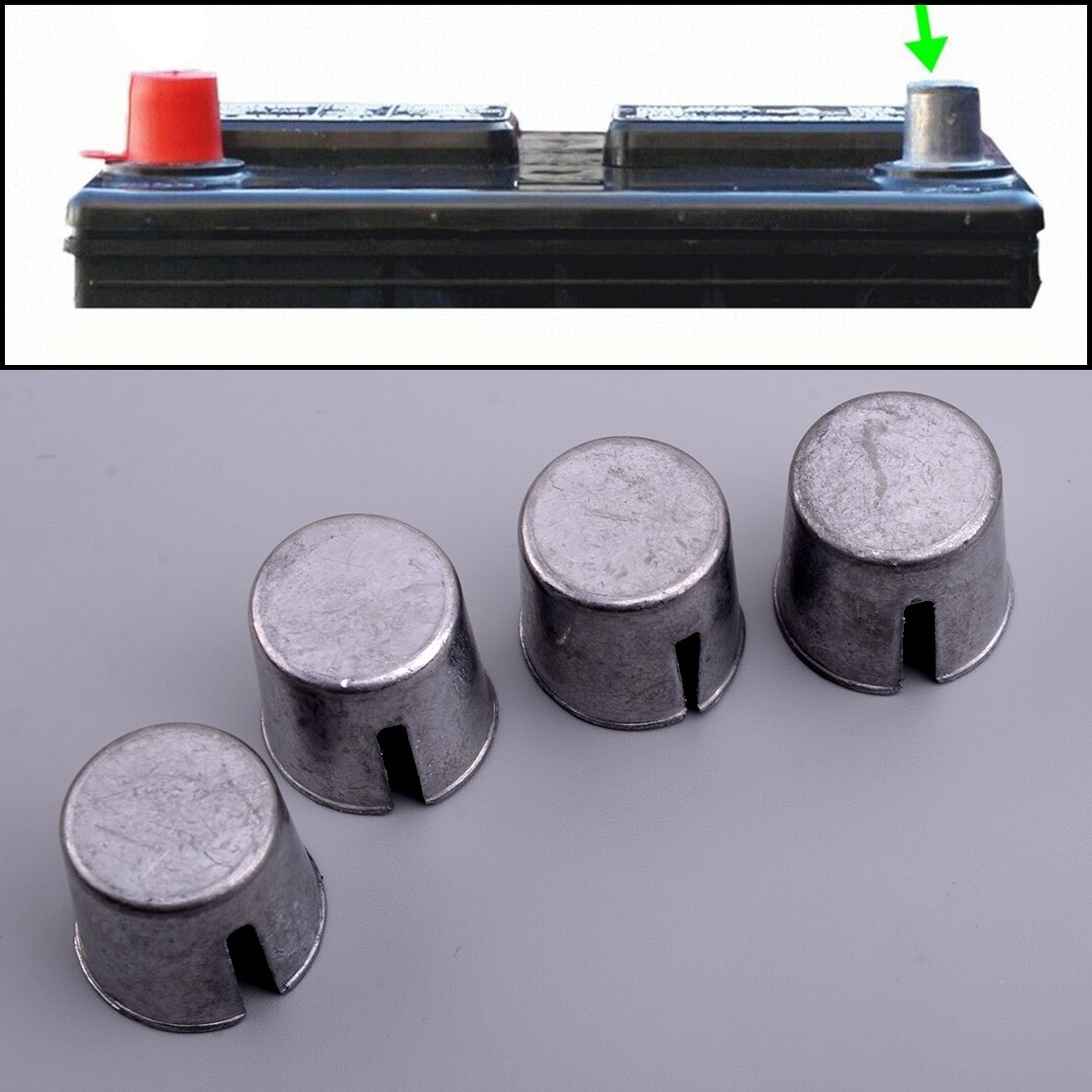 4pcs Universal Silver Battery Post Lead Shim for W... – Grandado