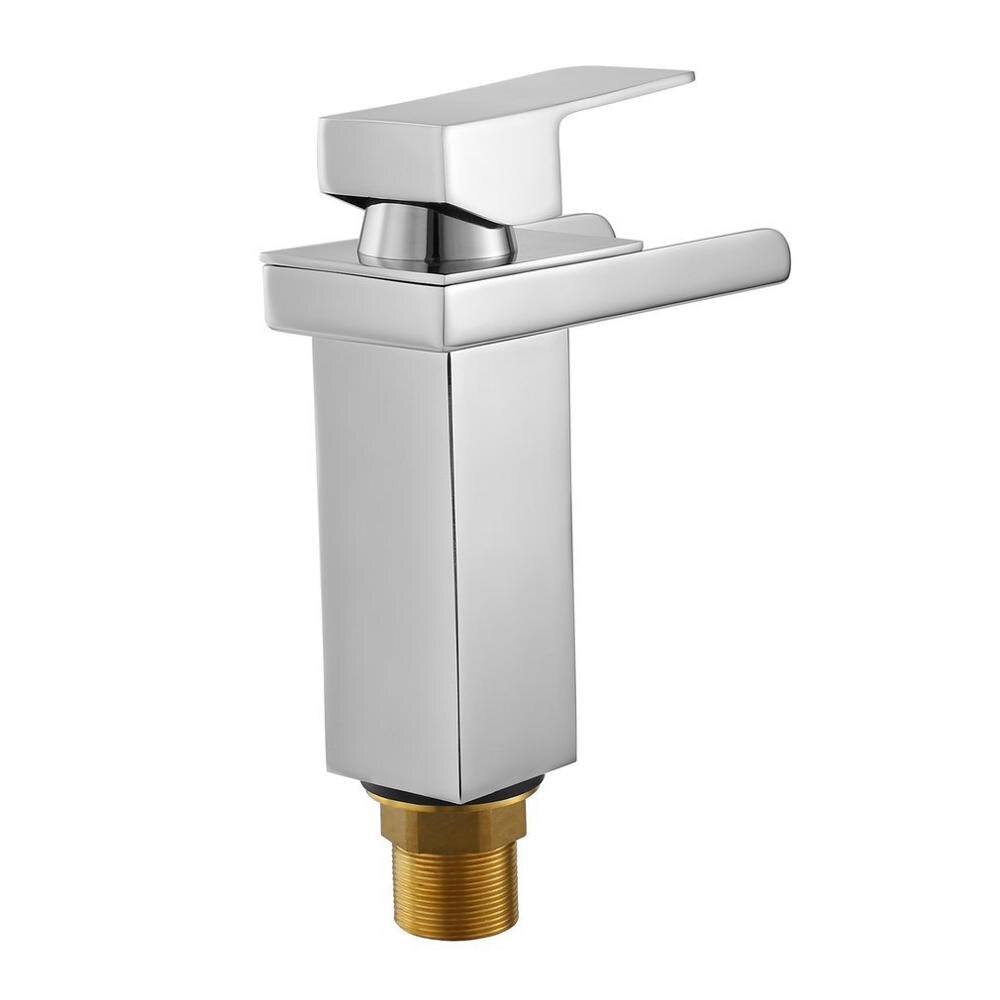 Basin Faucet Tap Mixer Finish Brass Square Pillar ... – Grandado