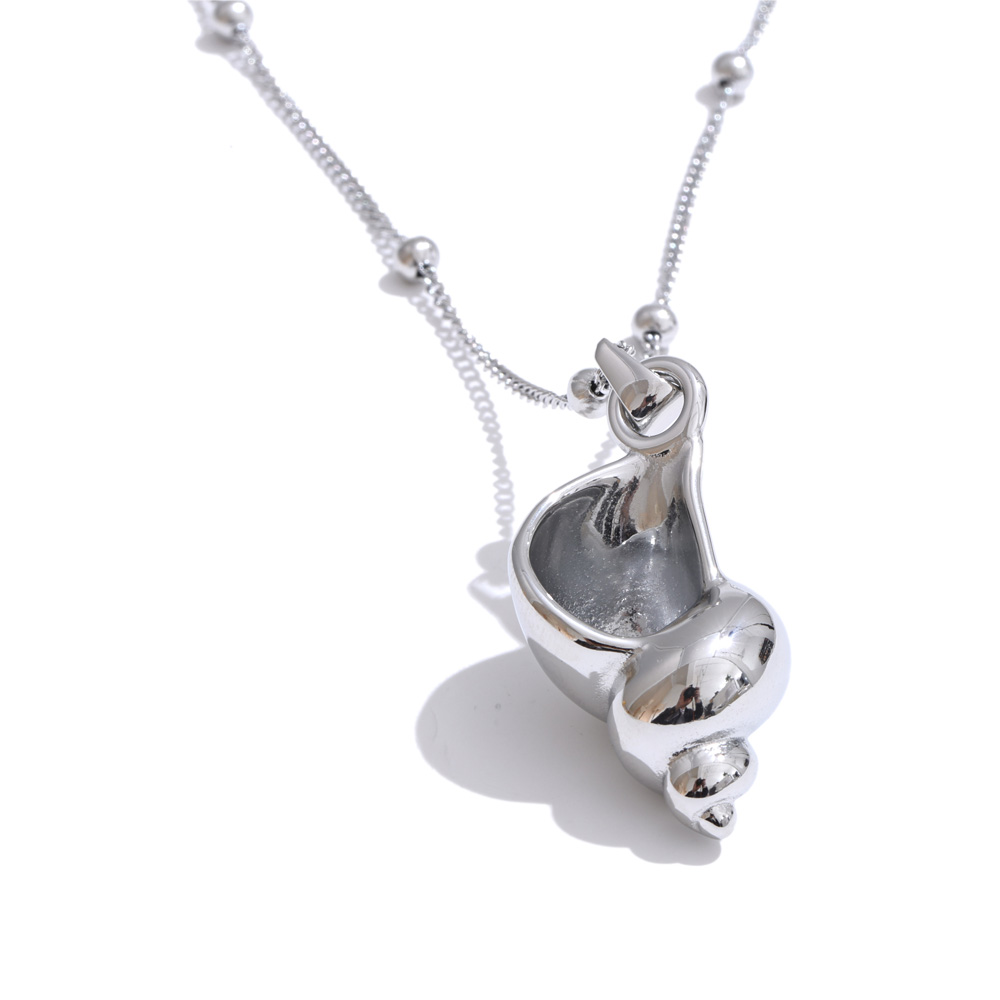 Yhpup Summer Ocean Style Metal Conch Pendant Neckl... – Grandado