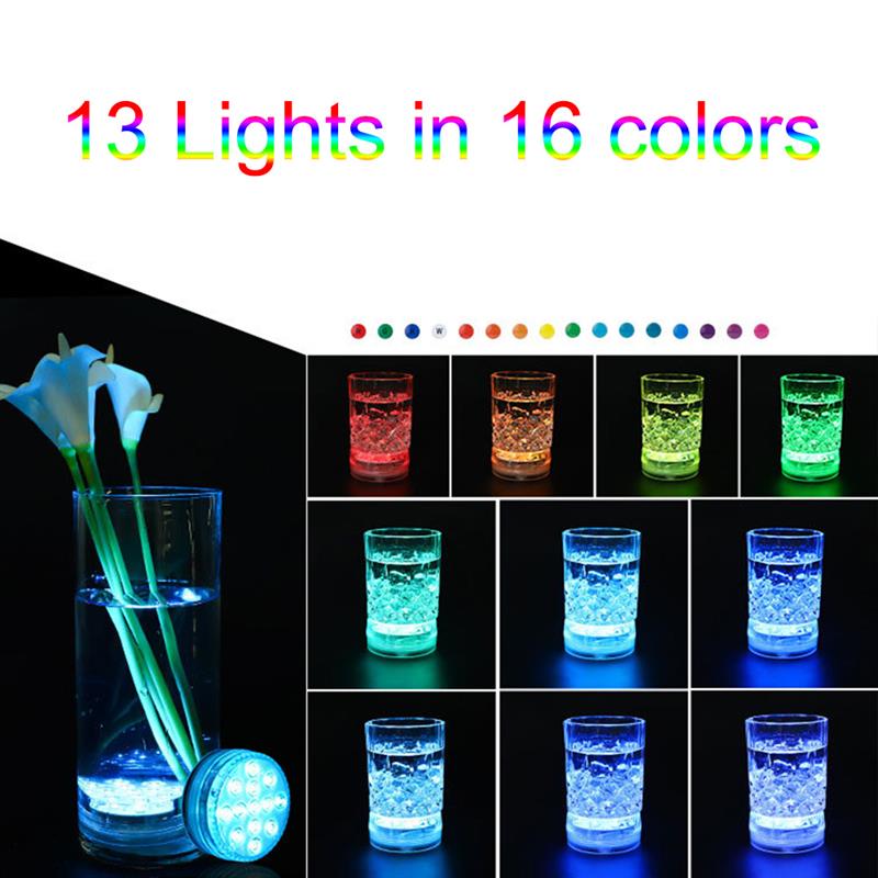 1/2/4Pcs Submersible LED Lights IR Remote Control ... – Vicedeal