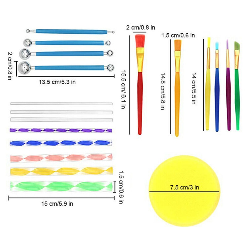 35pcs/Set Mandala Dotting Tools Rock Painting Kits... – Grandado