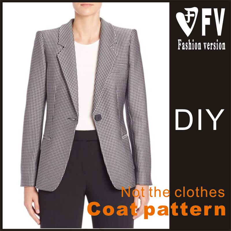 Women's suit pattern cutting diagram Slim coat 1:1... – Vicedeal