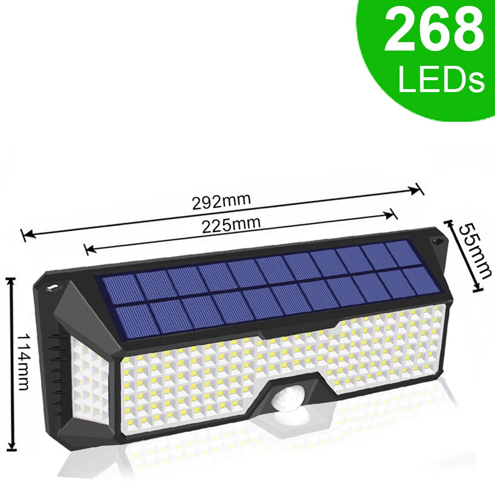 308/128/268 Led Zonne-verlichting Motion Sensor Ou... – Vicedeal