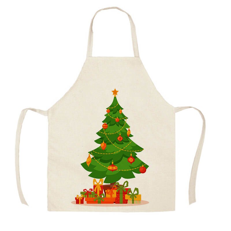 Red Truck Christmas Tree Pattern Kitchen Apron for... – Grandado