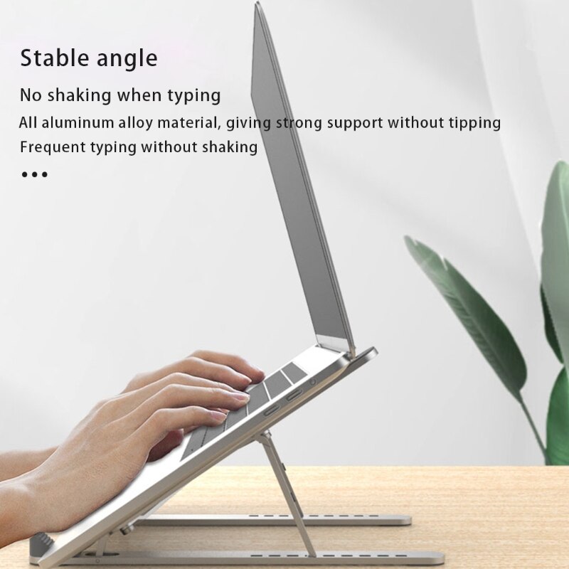 Foldable Laptop Stand 9 Height Adjustable Ergonomi... – Grandado