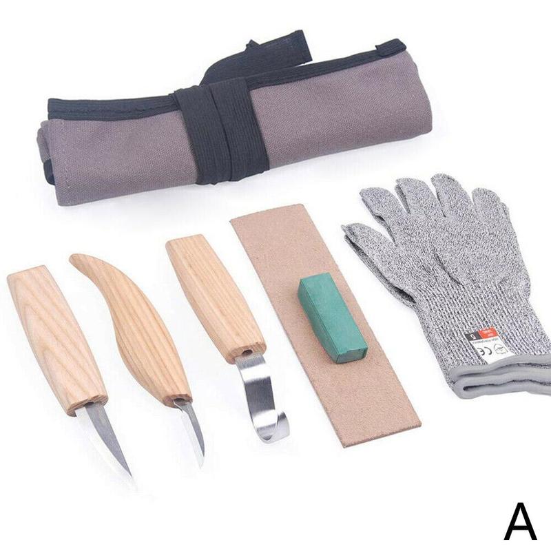 Träbearbetning träsnideri kit set handsnidera mejs... – Grandado