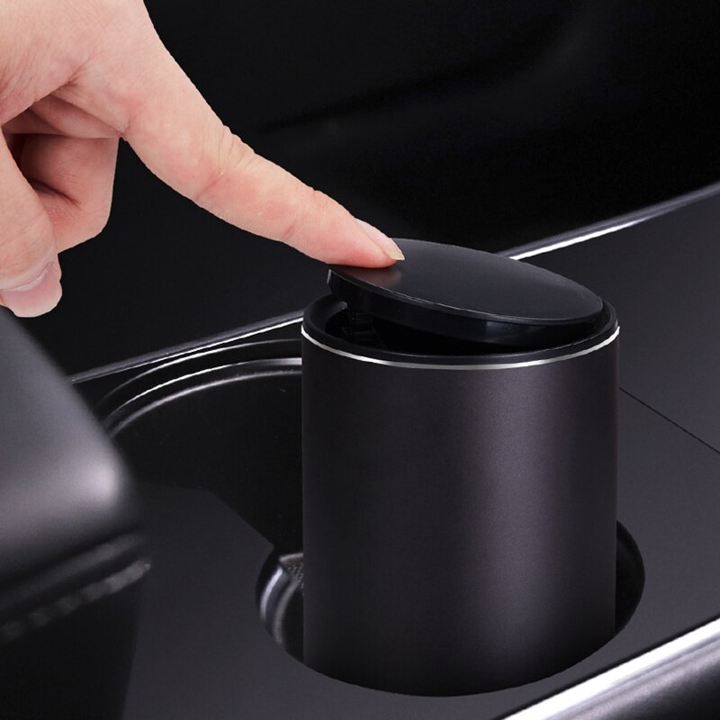 Car Trash Bin Alloy Garbage Can for Tesla Model 3/... – Grandado