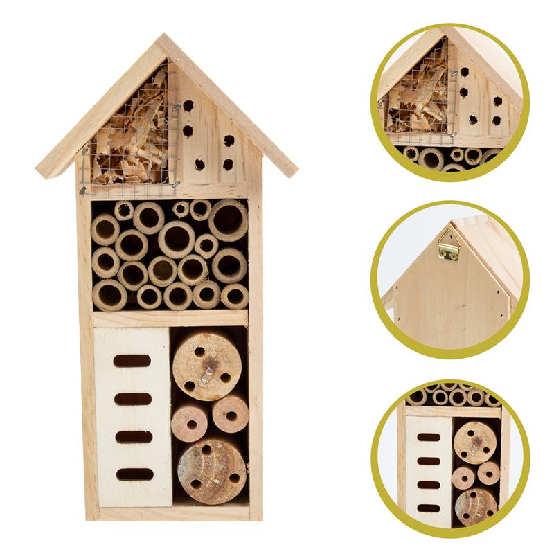 Casa de insectos de madera para exterior, cabaña d... – Grandado
