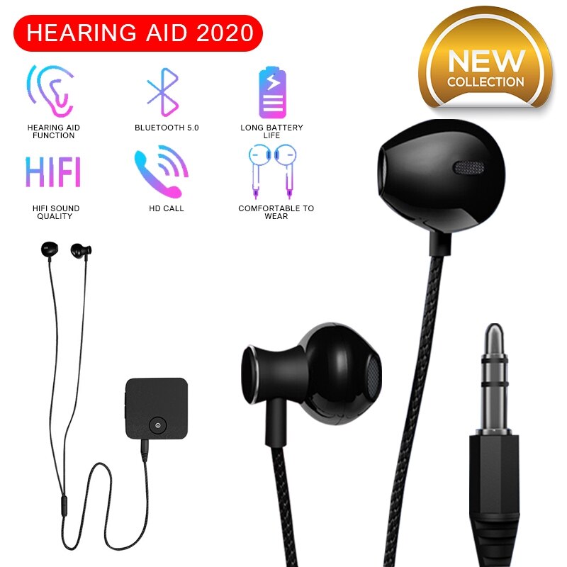 1 Pair Portable Bluetooth-compatible Hearing Aids ... – Grandado