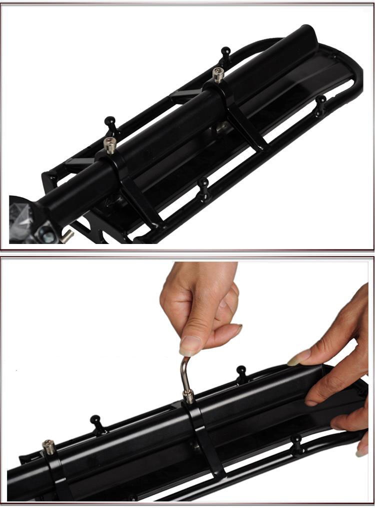 Black Bike Quick Release Luggage Cargo Seat Post C... – Vicedeal