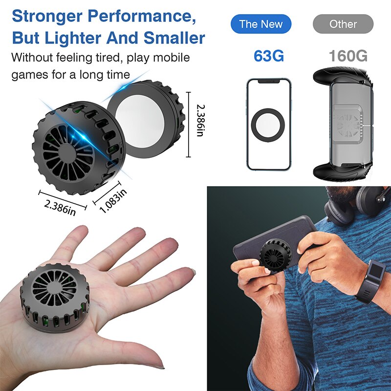 15w magsafe telefone cooler qi carregador sem fio ... – Vicedeal