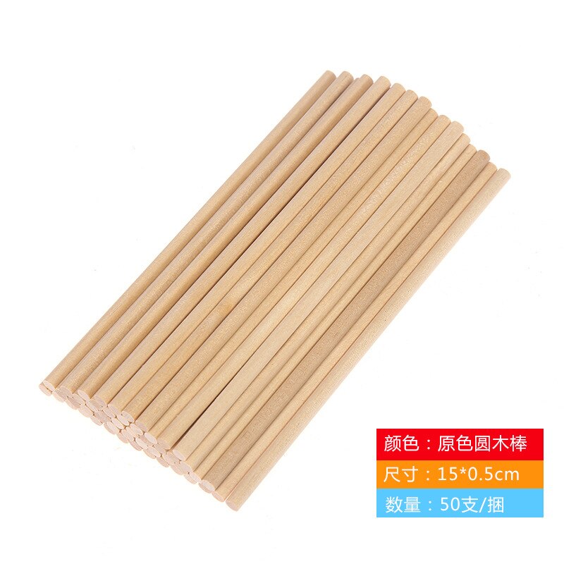 50Pcs Natural Wooden Pop Popsicle Sticks 10/15CM L... – Grandado