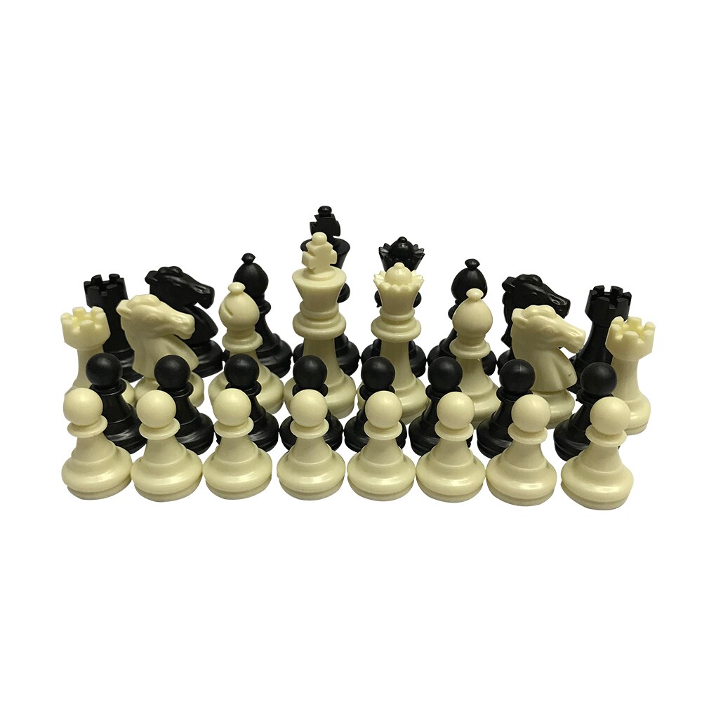 Wooden Chess Set 7.7cm King 32 Chess Pieces Figure... – Grandado