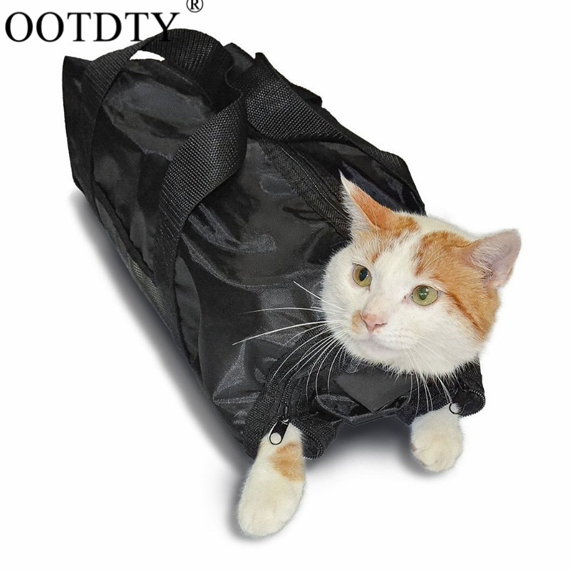 Heavy Duty Mesh Cat Grooming Bathing Restraint Bag... – Grandado