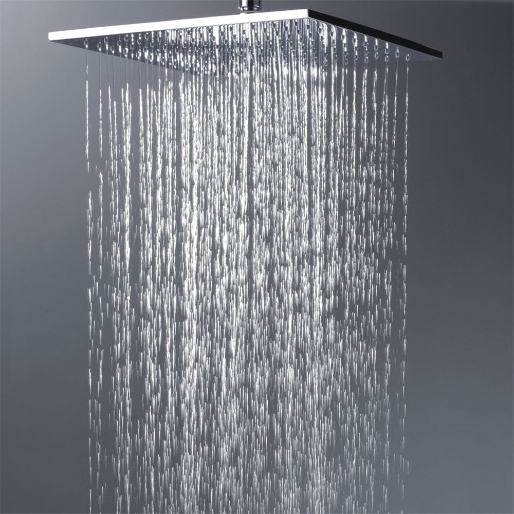 square rain shower head brass polishing chrome hea... – Grandado