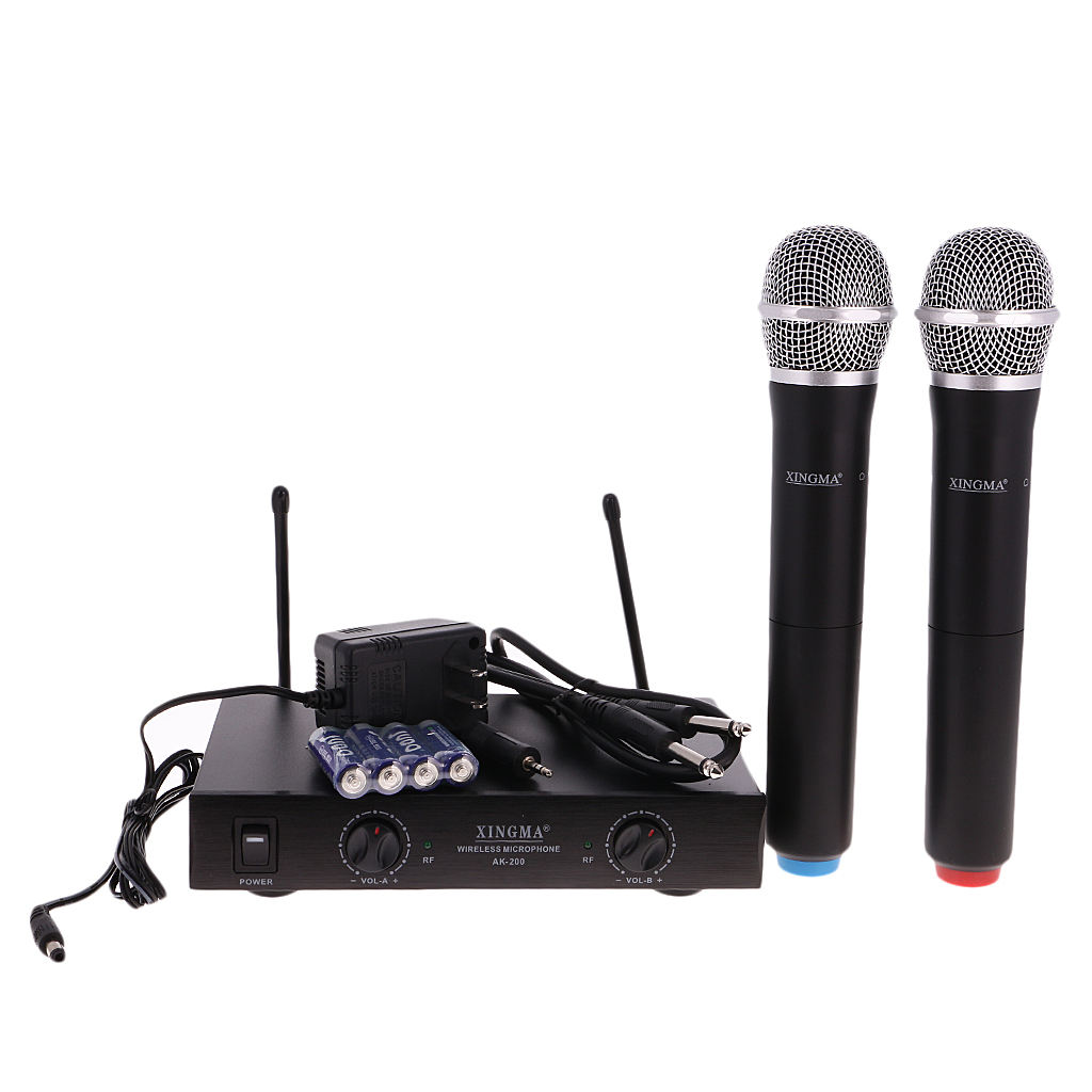 Dual Wireless Handheld Microphones Cordless Microp... – Grandado
