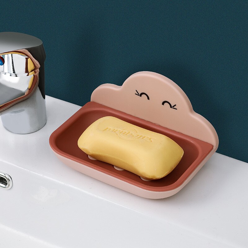 Household Cute Cartoon Soap Box Soap Drain Rack Tr... – Grandado