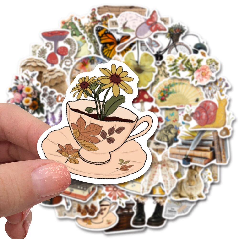 10/30/50 PCS Cottagecore Aesthetics Stickers For S... – Grandado