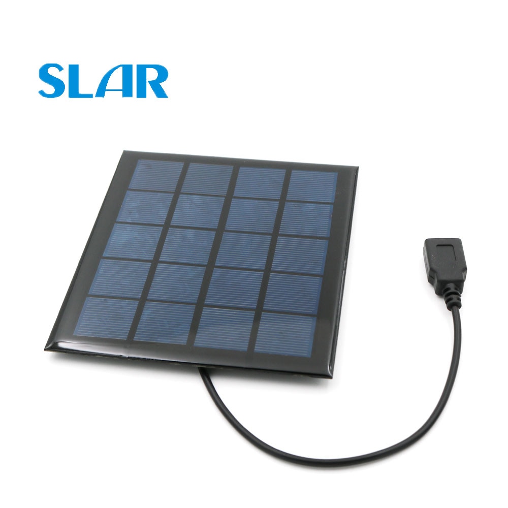 Solar Cell 2W 2.5W 4.5W 5V Solar Panel USB Output ... – Grandado
