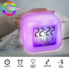 Thermometer Digital Alarm Clock Backlit 12/24-hour... – Grandado