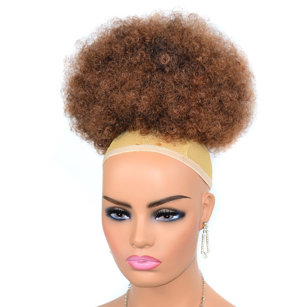 ZM hair 10 inch Increase the number Afro bun Puff ... – Vicedeal