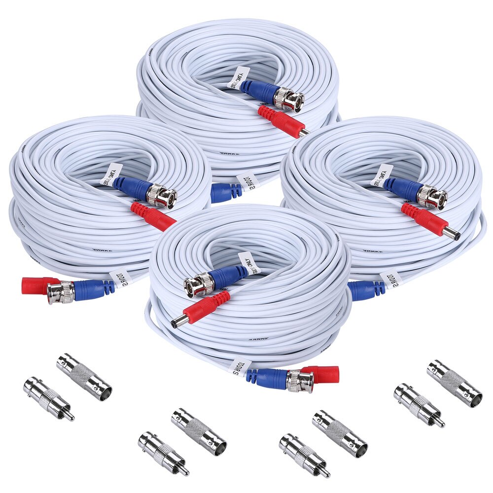 SANNCE 30M BNC+DC Plug Video Power Cable 100ft CCT... – Grandado